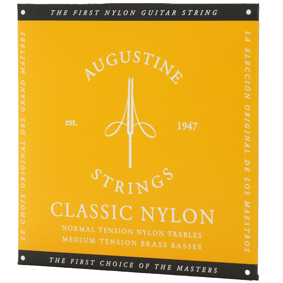 Augustine Gold Label Classical Guitar Strings | Normal Tension Nylon ...